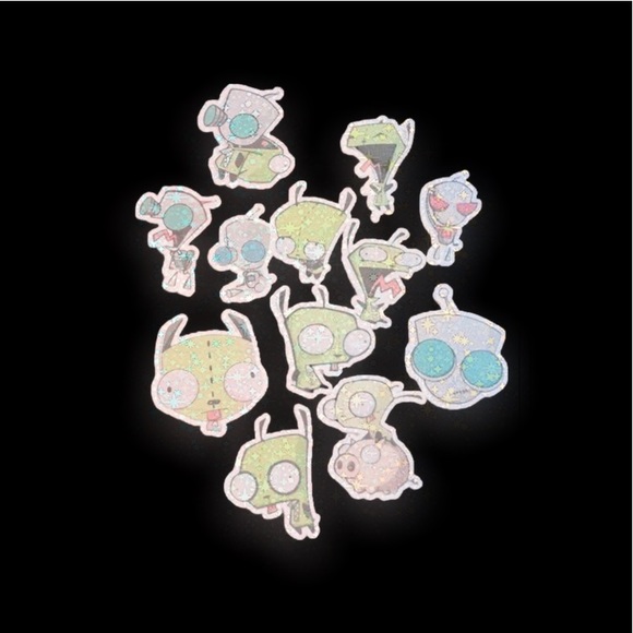 Art | Holographic Gir Sticker Set Invader Zim Stickers | Poshmark